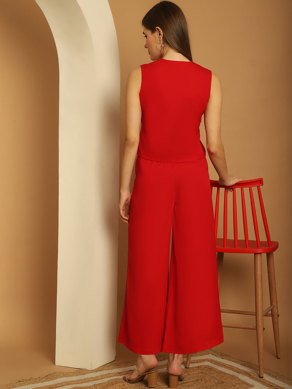 Red Waistcoat With Trouser